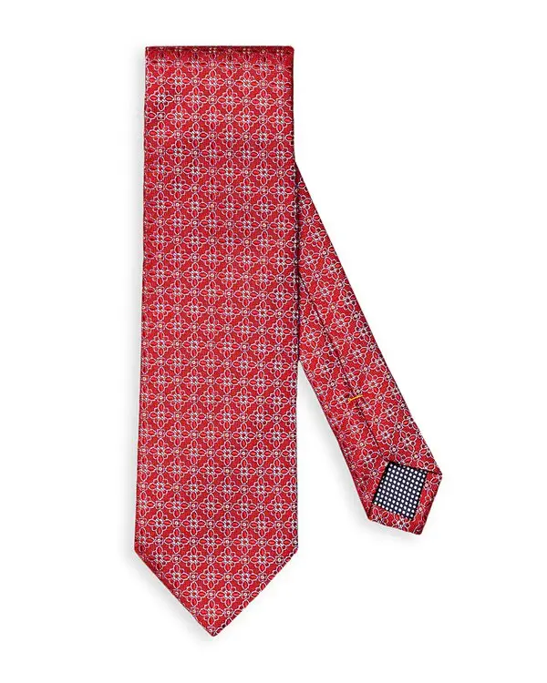 Eton Silk Floral Tie - Red