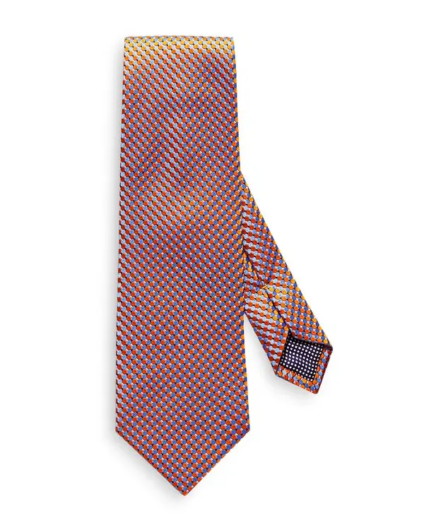 Eton Circle Pattern Neck Tie - Yellow/ora