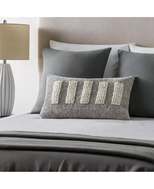 SURYA Harlow Lumbar Pillow, 14l X 24w