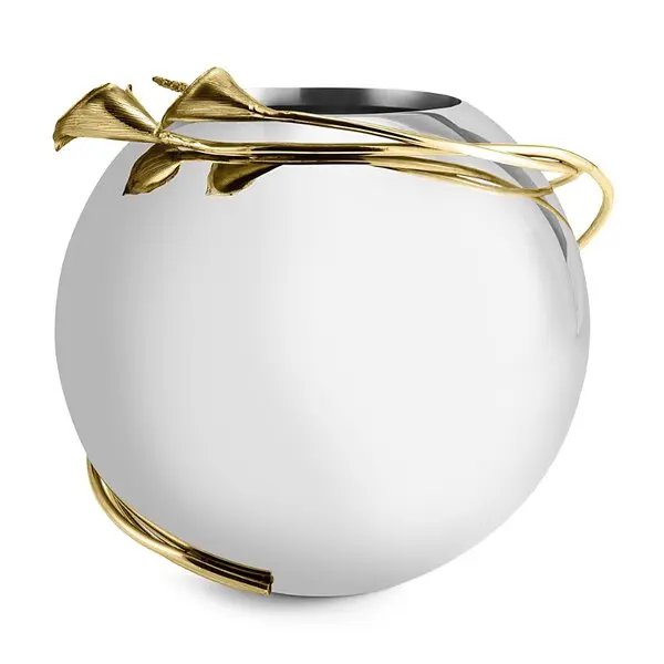 Michael Aram Calla Lily Rose Bowl Vase - Silver
