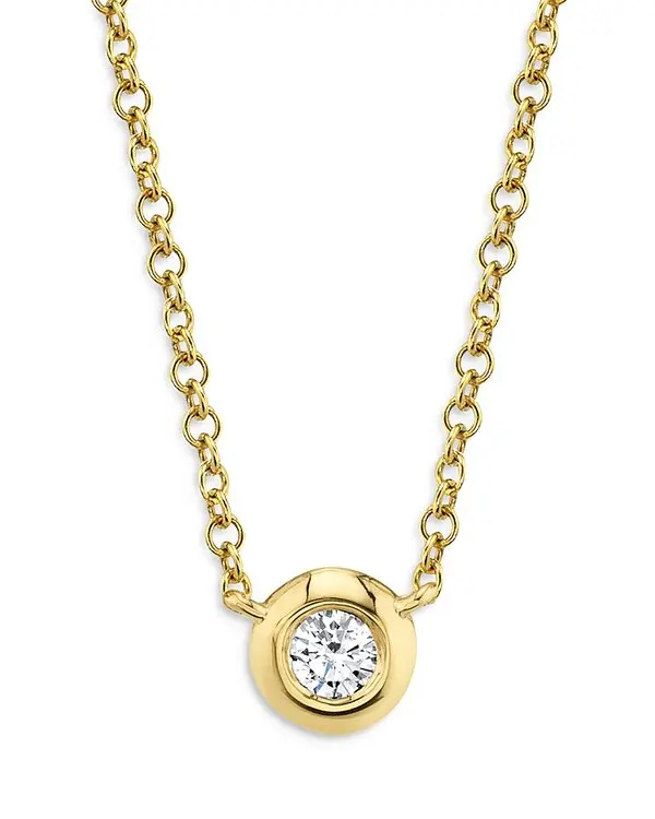 MOON & MEADOW 14k Yellow Diamond Pendant Necklace - Gold
