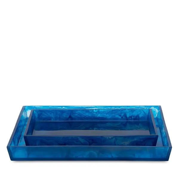 PIGEON AND POODLE Abiko Nested Trays - Cobalt Blue