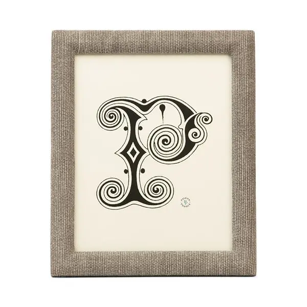 PIGEON AND POODLE Kemi Jute Frame, 8 X 10 - Light Gray