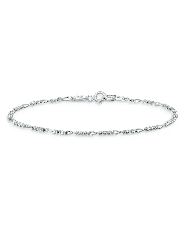 Aqua Figaro Link Bracelet - Silver