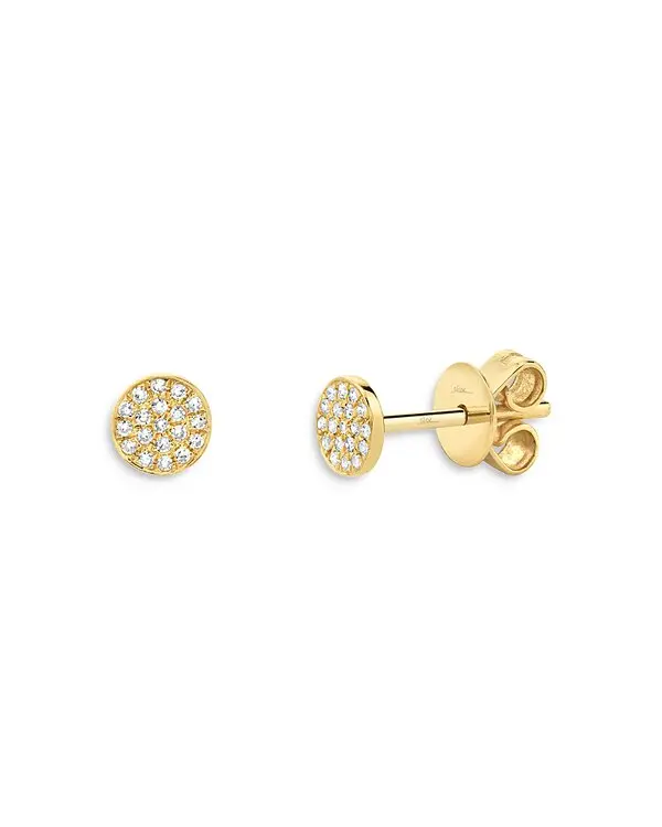 MOON & MEADOW 14k Yellow Diamond Stud Earrings - Gold
