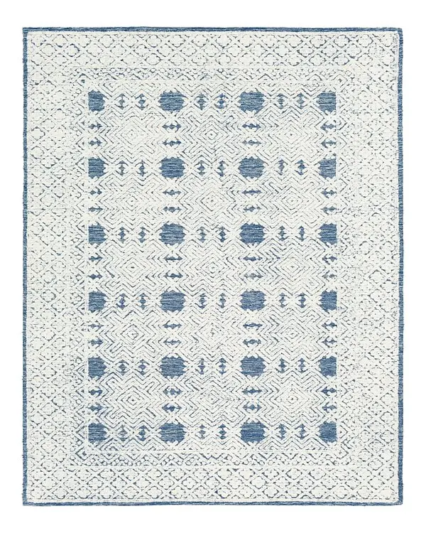 SURYA Louvre Lou-2300 Area Rug, 6' X 9 - Navy/cream/ice Blue
