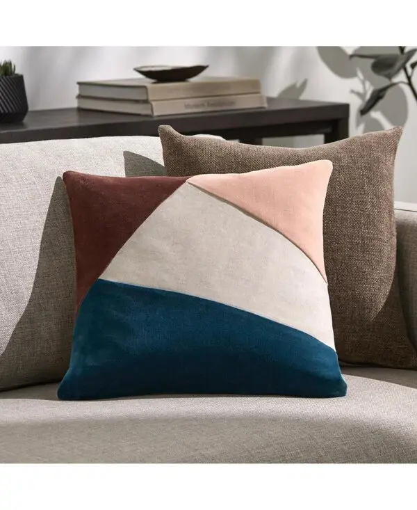 Livabliss Moza Decorative Pillow, 20l X 20w - Teal Multi