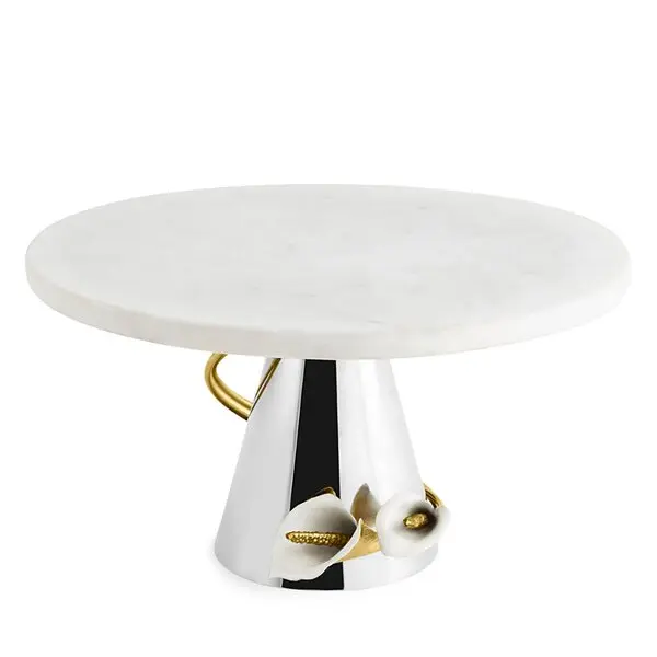 Michael Aram Calla Lily Cake Stand - Silver