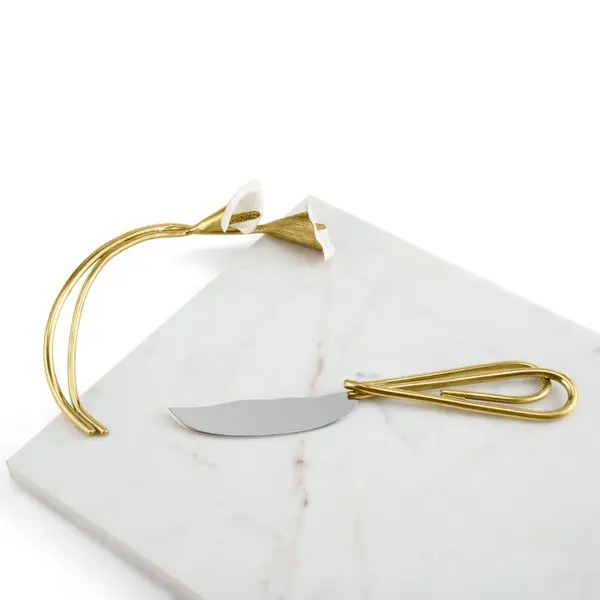 Michael Aram Calla Lily Cheese Board With Knife
