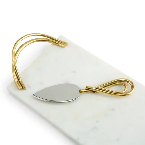 Michael Aram Calla Lily Small Cheese Board With Spreader - White