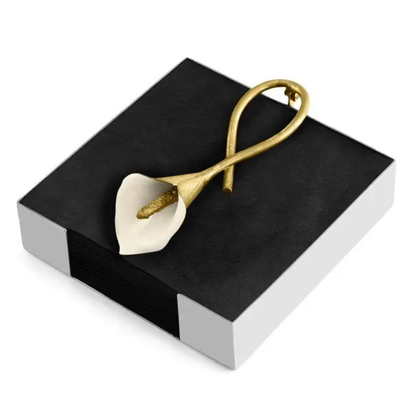 Michael Aram Calla Lily Cocktail Napkin Holder - Silver