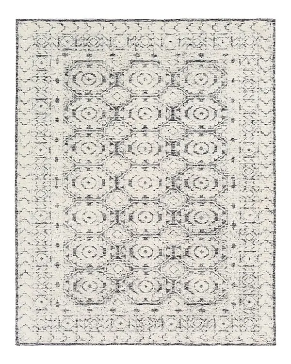 SURYA Louvre Lou-2303 Area Rug, 4' X 6 - Ivory/black