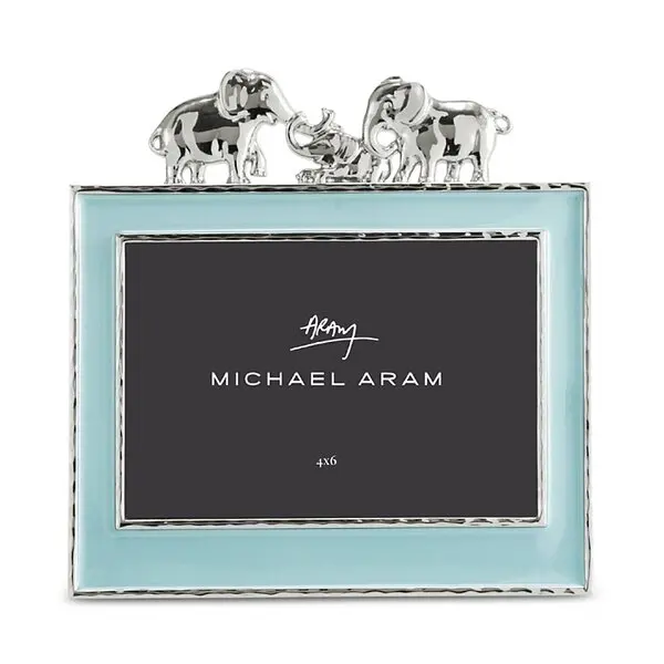 Michael Aram Elephant Enamel Frame, 4 X 6 - Blue