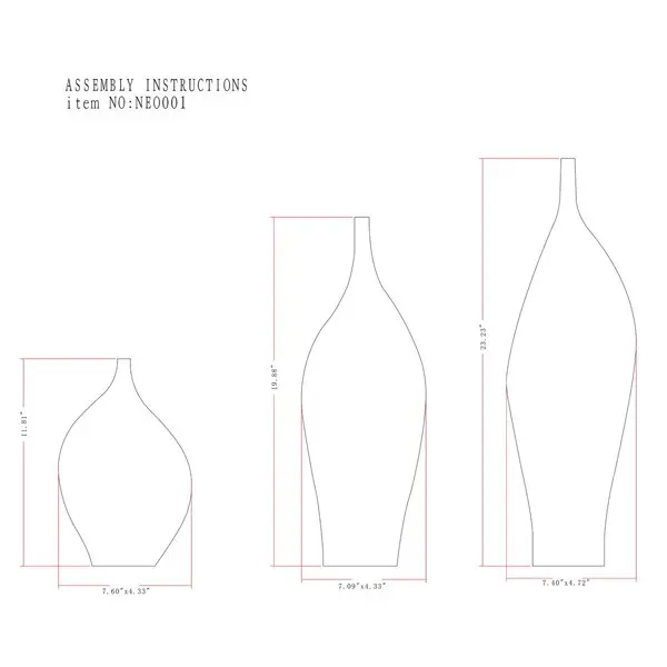 Livabliss Neo Vase, Set Of 3