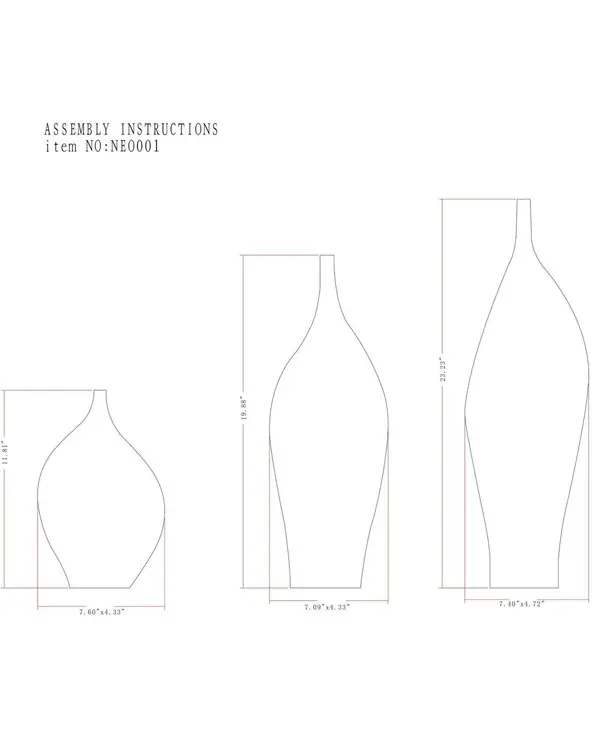 Livabliss Neo Vase, Set Of 3