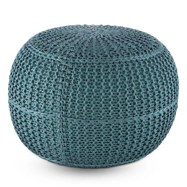SURYA Dita Pouf - Aqua