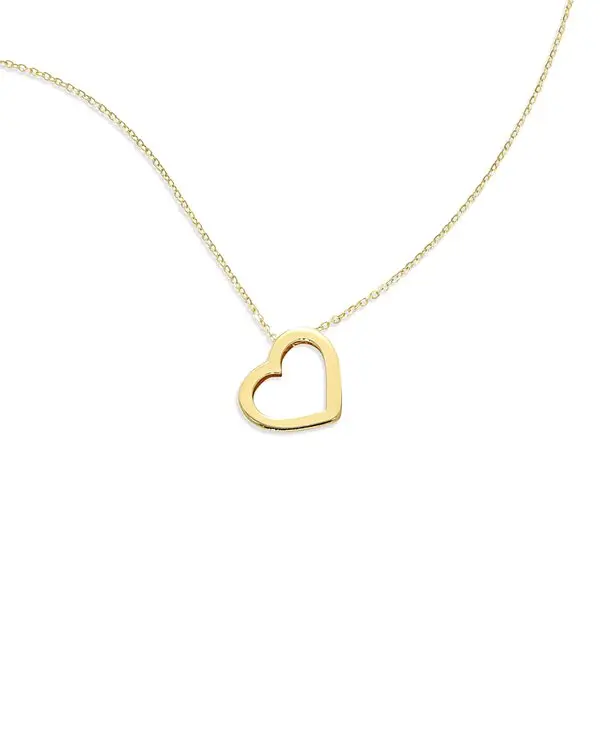 Bloomingdale'S Sliding Heart Pendant Necklace - Gold
