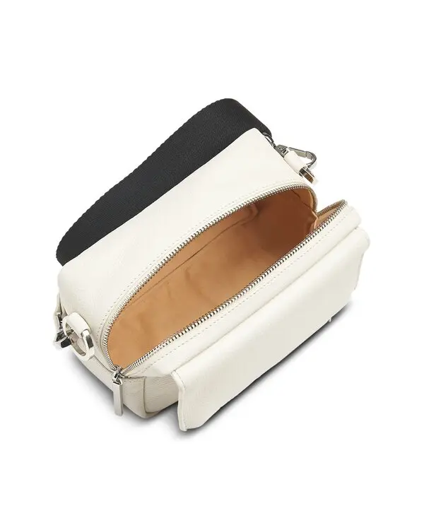 Whistles Bibi Leather Crossbody - White