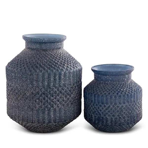 Livabliss Catalana Vase, Set Of 2 - Blue