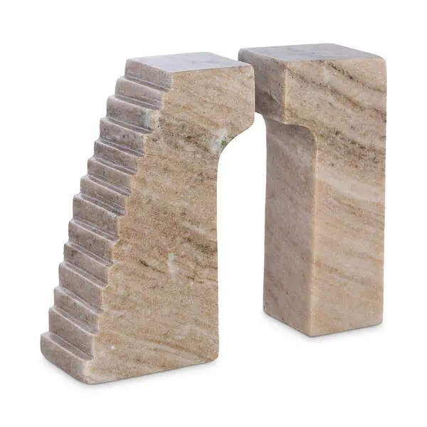 SURYA Gates Of Troy Bookend - Gray