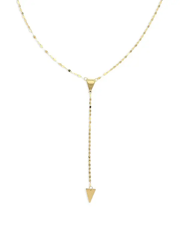 Moon Meadow 14k Triangles Drop Necklace Gold Editorialist