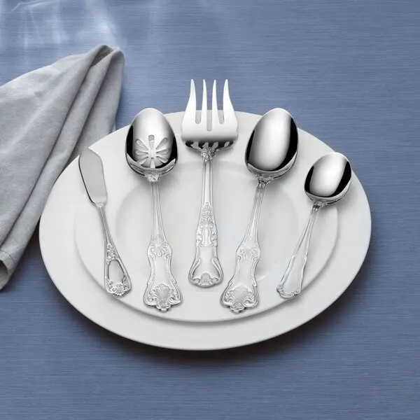 WALLACE Luxe 77 Piece Flatware Set, Service For 12