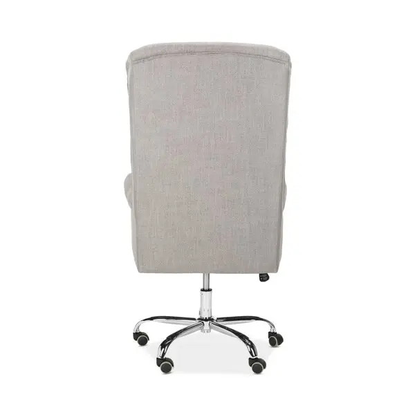 SAFAVIEH Ian Linen Swivel Office Chair