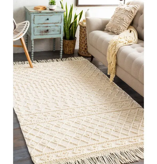 Livabliss Farmhouse Tassels Fts-2305 Runner Area Rug, 2' 6 X 8