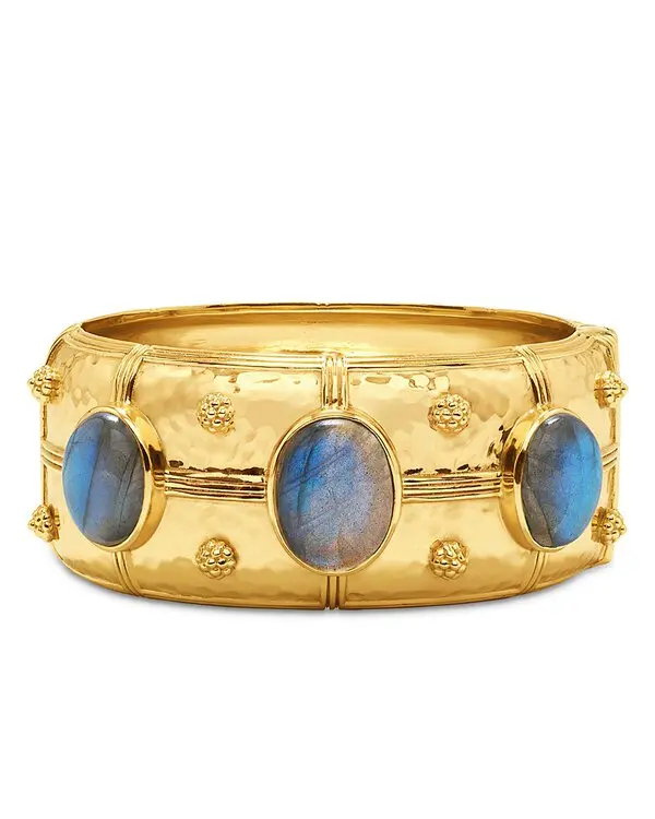 CAPUCINE DE WULF Cleopatra Grande Bangle - Blue/gold