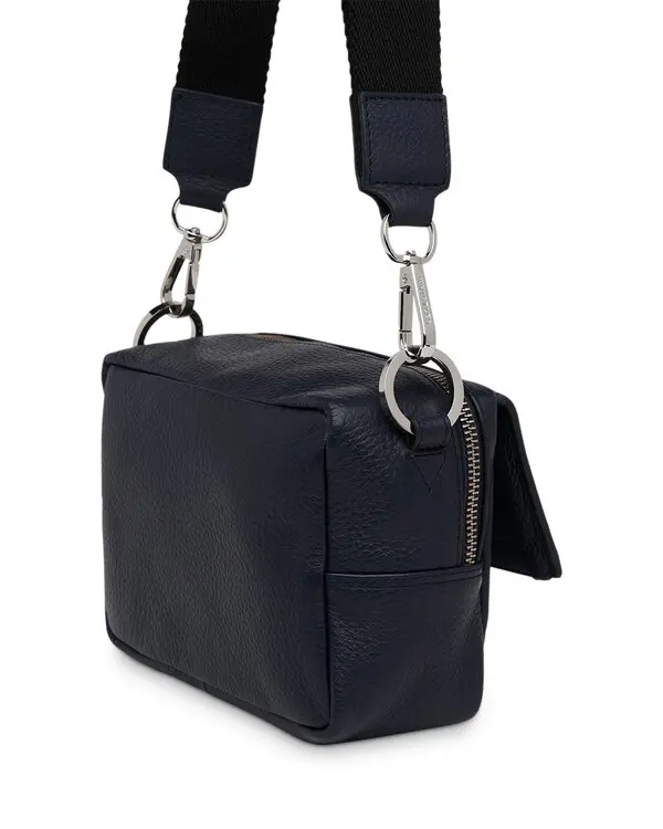 Whistles Bibi Leather Crossbody - Navy