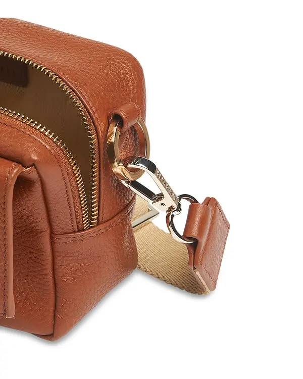 Whistles Bibi Leather Crossbody - Tan