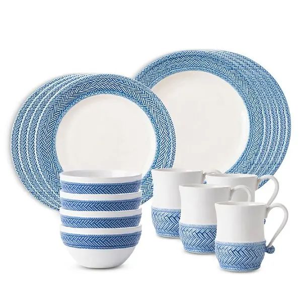 JULISKA Le Panier 16 Piece Dinnerware Set - Delft Blue