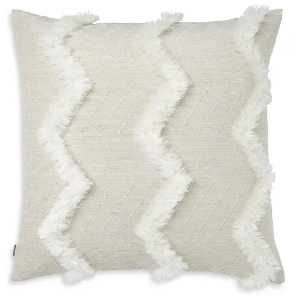 MODE LIVING Terra Texture Throw Pillow, 22 X 22 - Beige/white