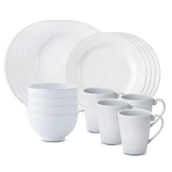 JULISKA Quotidien 16 Piece Dinnerware Set - White Truffle