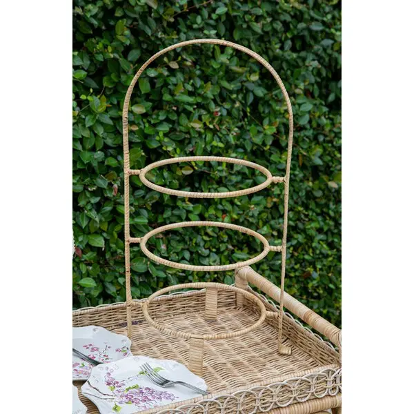JULISKA Provence Whitewash Three Tiered Plate Server
