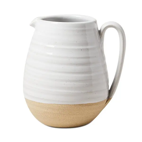 FARMHOUSE POTTERY Farmer's Pitcher, Medium - Open White