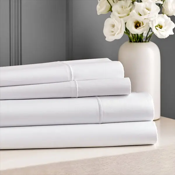 SKY 500tc Sateen Wrinkle-resistant Sheet Set, Twin Xl Exclusive - White