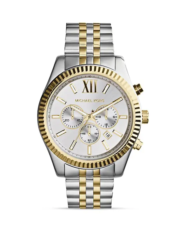 Michael Kors Two-tone Lexington Watch, 45mm - Gold