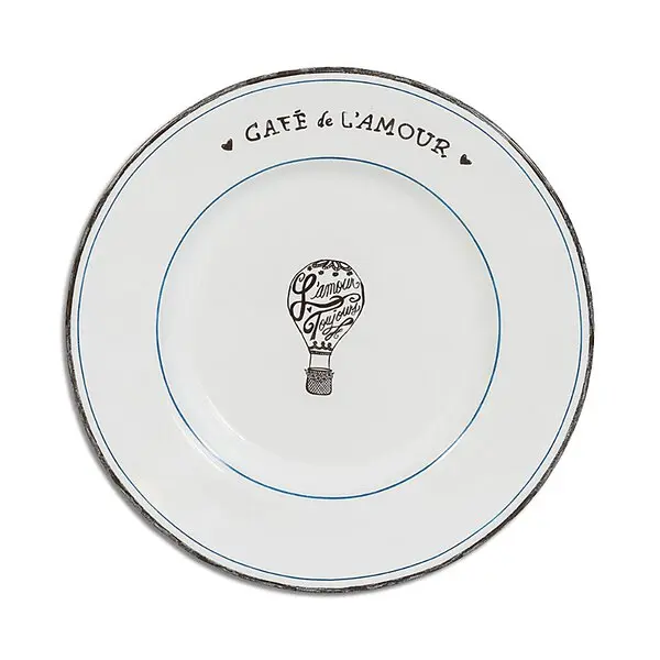 JULISKA L'amour Toujours Dinner Plate - Whitewash