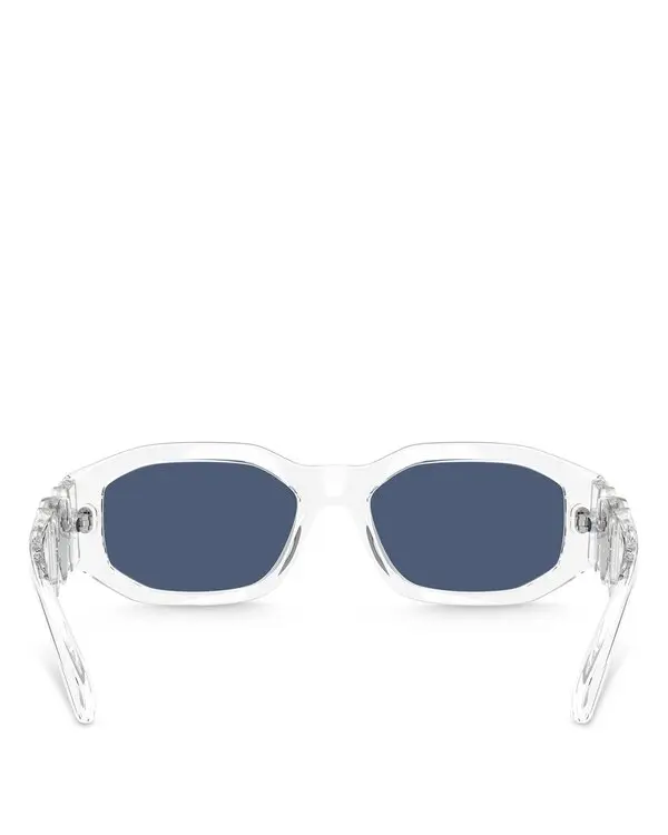 Versace 53mm Square Frame Sunglasses - Crystal