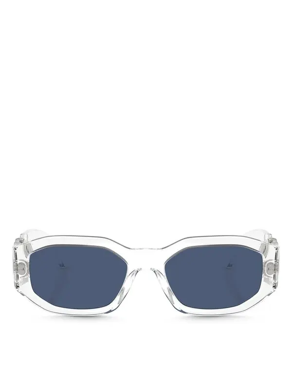 Versace 53mm Square Frame Sunglasses - Crystal
