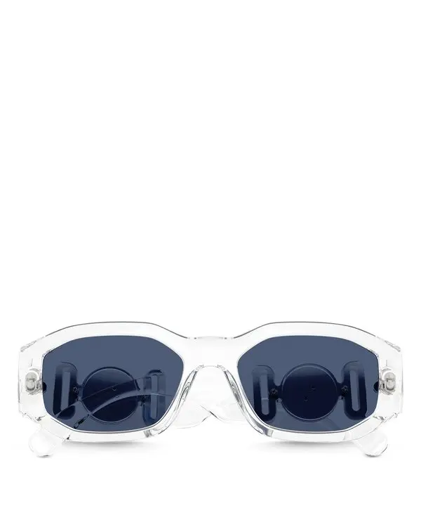 Versace 53mm Square Frame Sunglasses - Crystal
