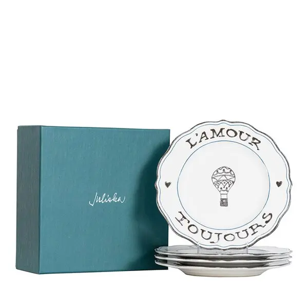 JULISKA L'amour Toujours Dessert Plates, Set Of 4