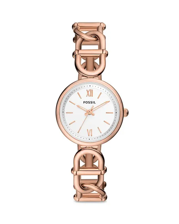 Fossil Carlie Watch - White/rose Gold