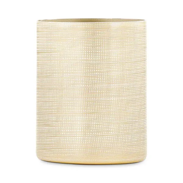 LABRAZEL Woven Waste Basket - Gold/ivory