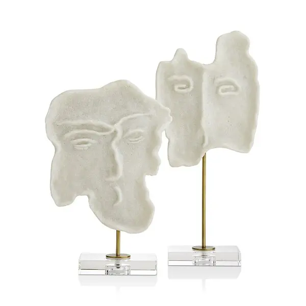 ARTERIORS David Sculpture, Set Of 2 - White