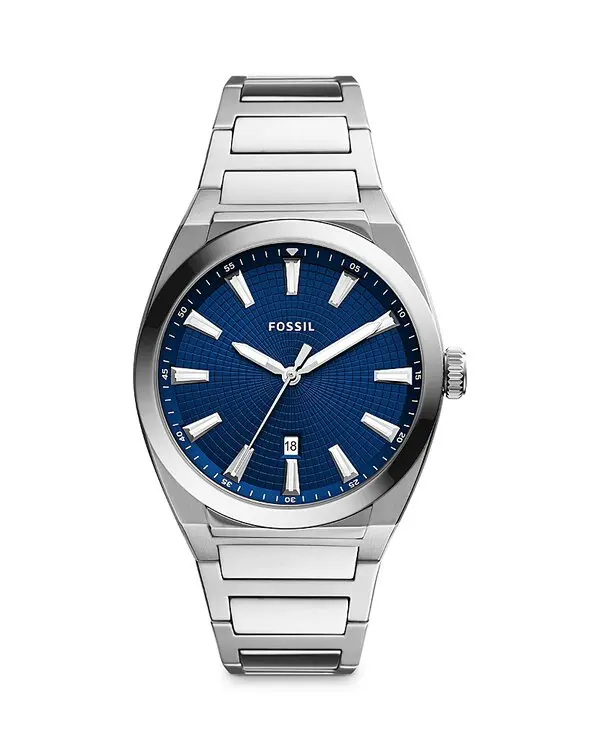 Fossil Everett Strap Watch - Blue/silver