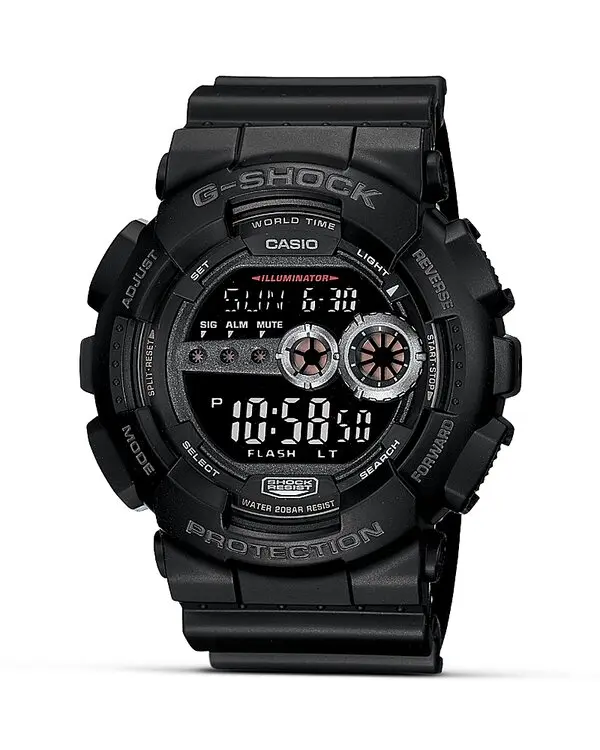 G-Shock Xl 49mm Digital Watch - Black