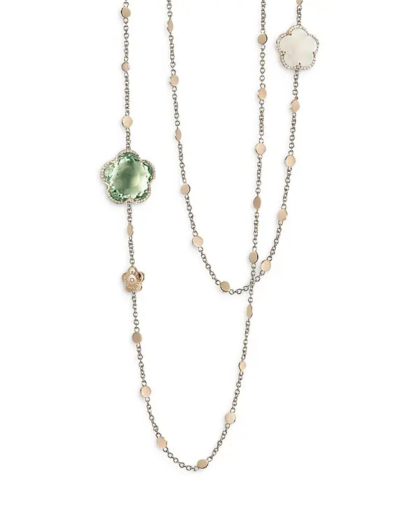 Pasquale Bruni 18k Rose Gold Sautoir Necklace - Green/rose Gold