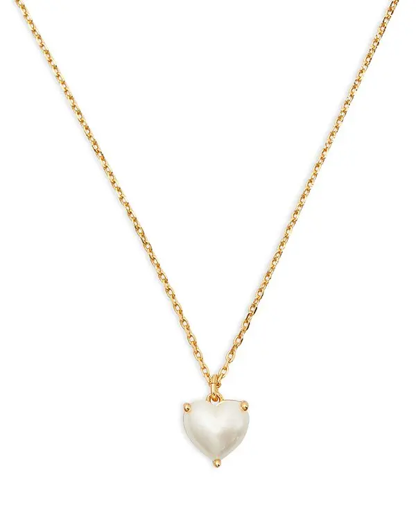 Kate Spade New York My Love June Birthstone Heart Pendant Necklace, 16-19 - Pearl